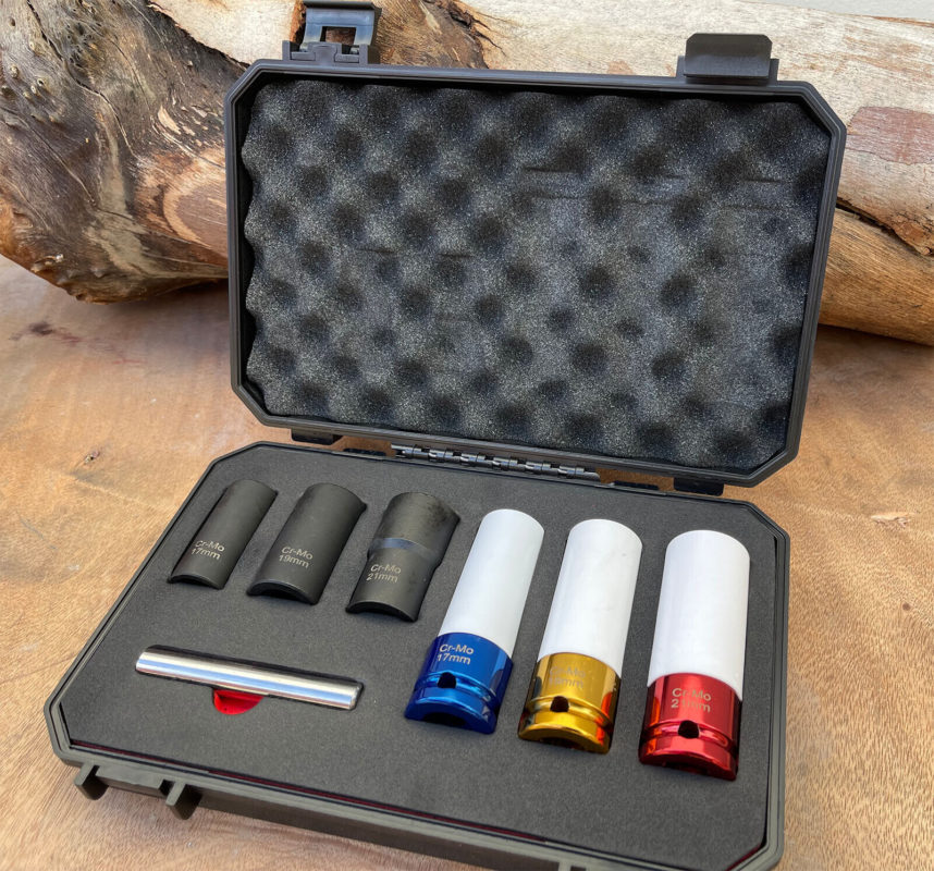 7pc Thin Wall Deep Impact Lug Nut & Twist Socket Set Bolt Extractor ...