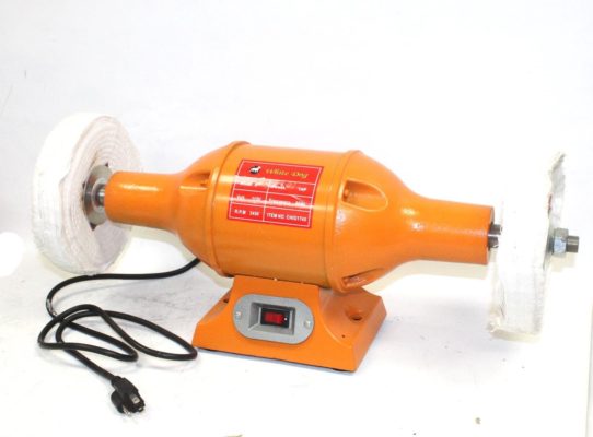 8" 1HP BENCH BUFFER POLISHER GRINDER BUFF POLISH 3450RPM 110V w/2 thick ...