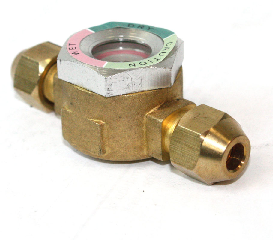 HVAC AC Tube Jointing Sight Glass 1/4" SAE O.D. W/Moisture Indicator ...