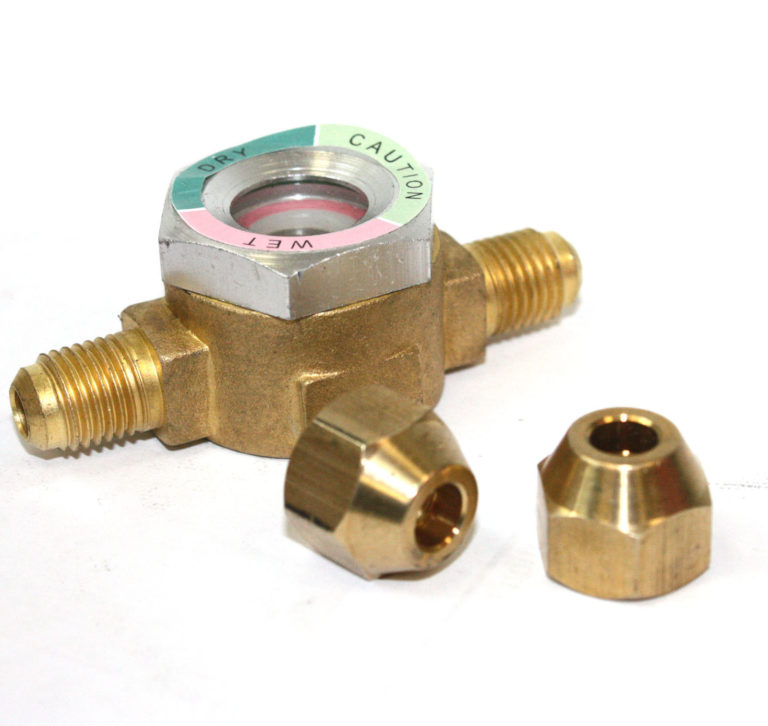 HVAC AC Tube Jointing Sight Glass 1/4" SAE O.D. W/Moisture Indicator ...