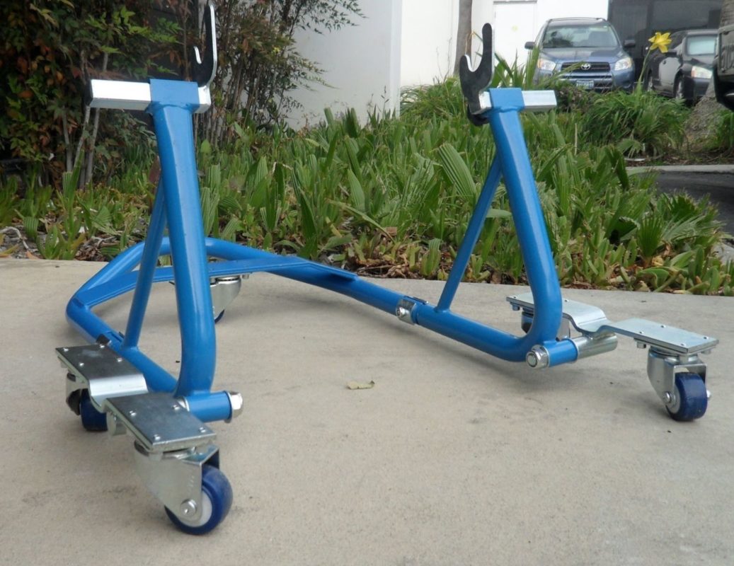 Motorcycle Sport Bike ATV Stand Front Rear Wheel Stand Combo Swing Arm ...
