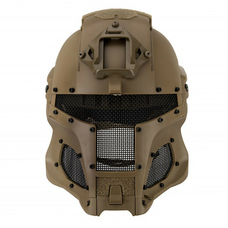 TAN Full Face Airsoft Helmet Interstellar Space Battle Trooper Tactical ...