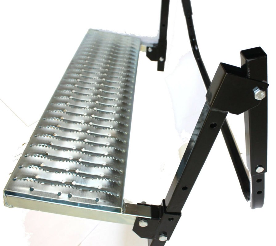 Tire Wheel Step Up Adjustable Ladder Non-Slip Platform 300lbs 24ft ...