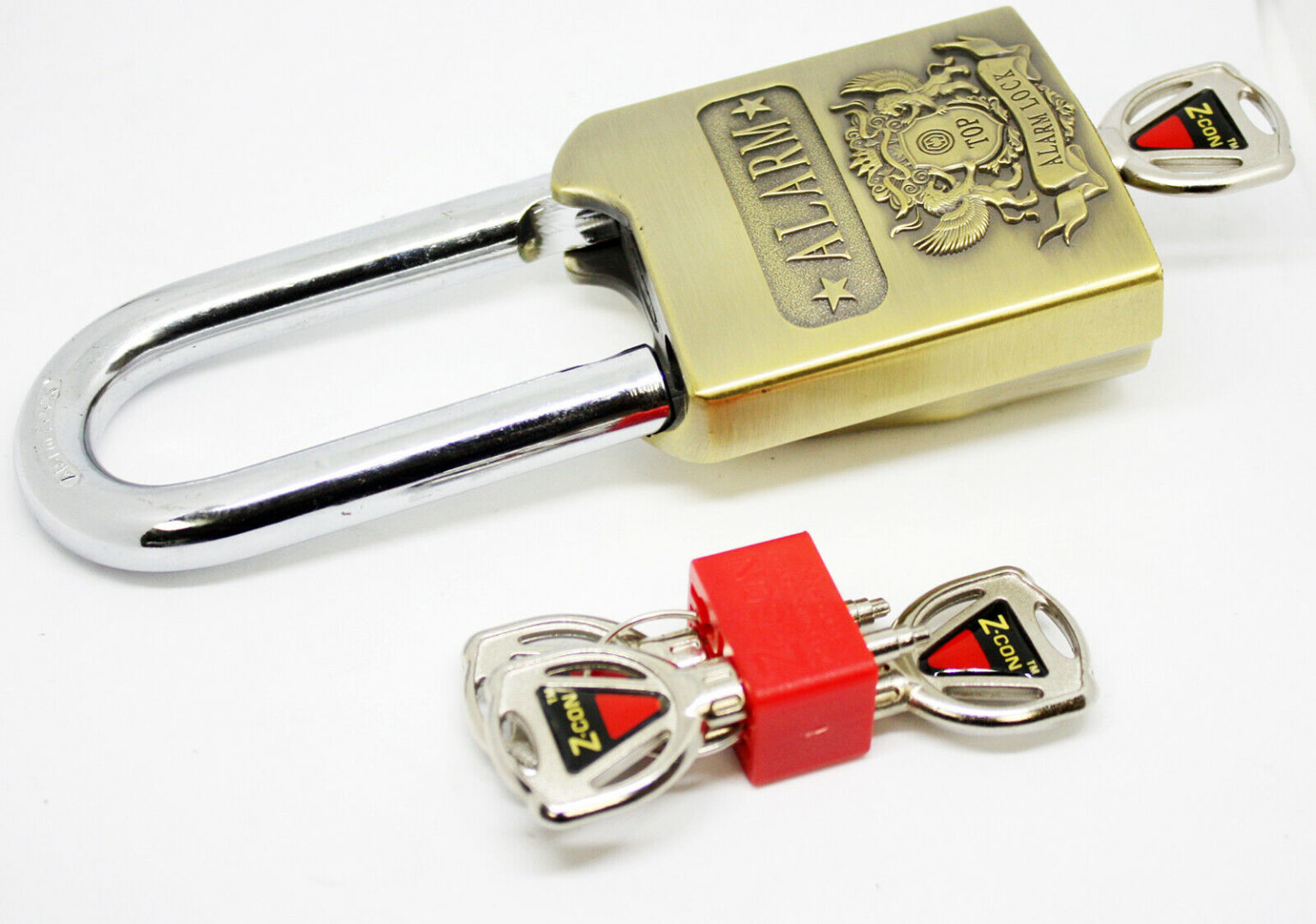 Top Security Anti-Theft Alarm Lock Padlock Weather Proof Heavy Duty ...