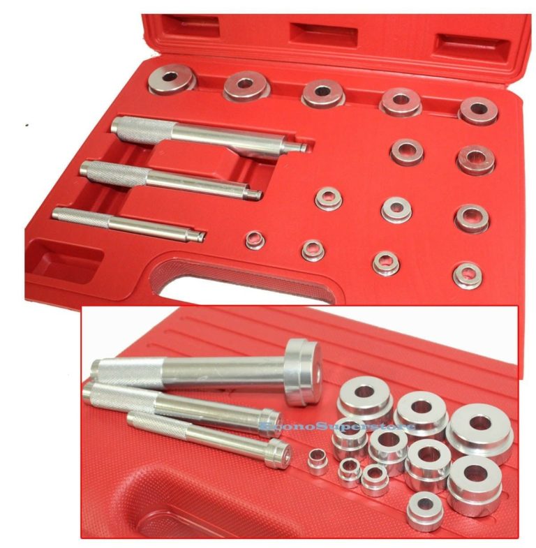 17 PC Metric Bushing Driver Set Components Remove Install Bushings 10mm ...