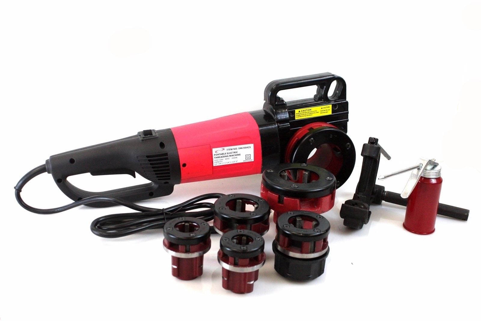 2000W Portable Electric Pipe Threader W 6 Dies Threading Machine 1 2