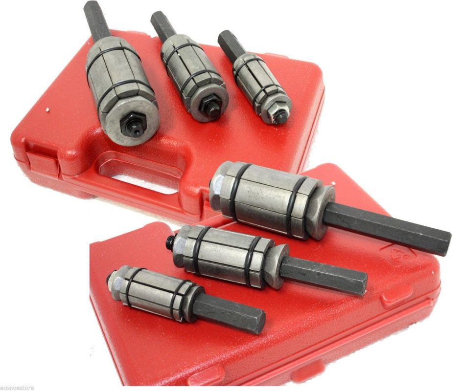 3PC EXHAUST MUFFLERS SPREADER TAIL PIPE EXPANDER 1-1/8" ~ 3-1/2" W ...