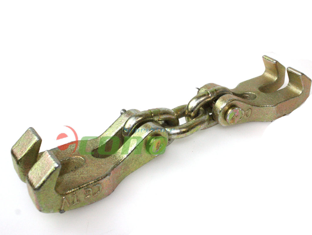 Double Claw Hooks Chain Shortener Connector Bumper Hook Pull Auto Body ...