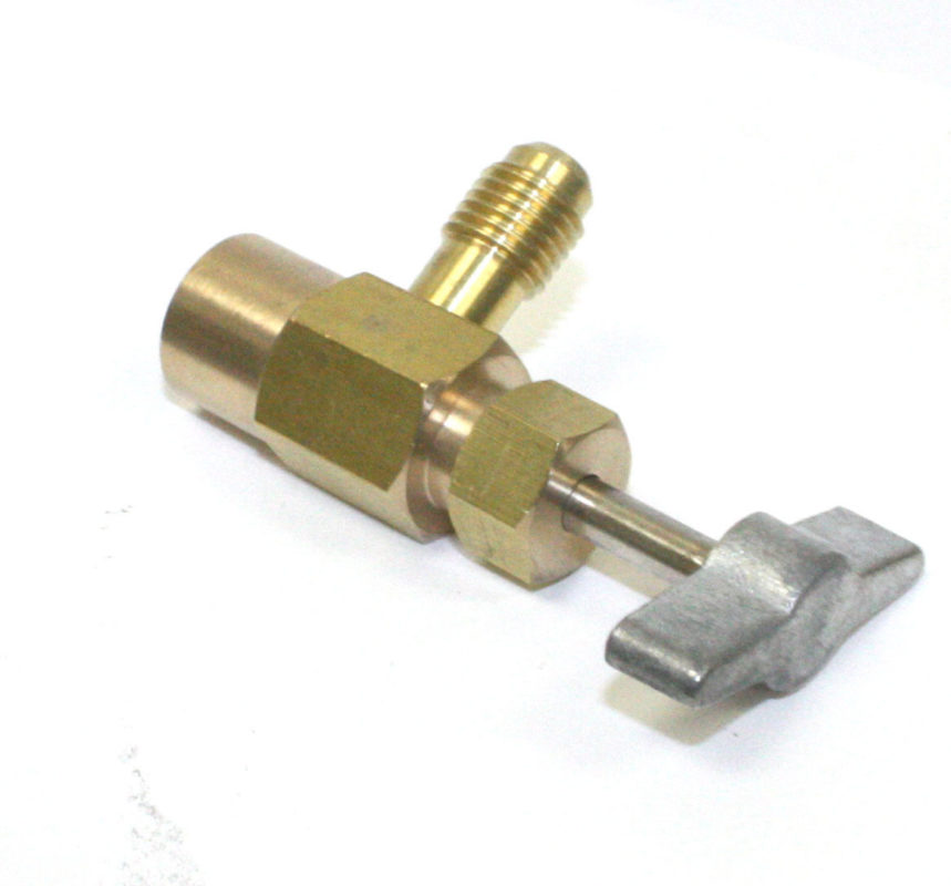 R134a Brass AC Refrigerant CAN TAP DISPENSING VALVE 1/2 ACME Fitting ...
