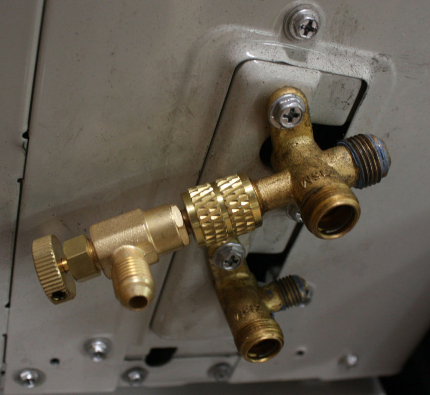 R410A R407C AC Refrigerant Retention Control Charging Valve 4 Mini ...