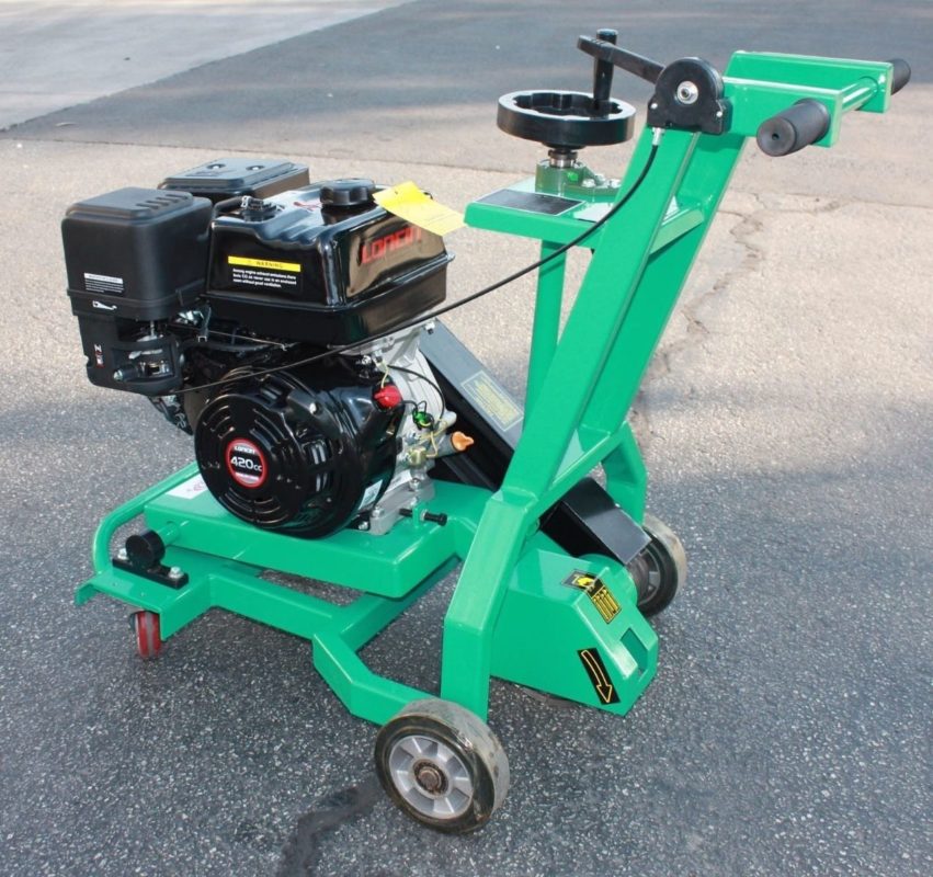 Walk Behind 420cc 14HP Gas Concrete Road Pavement Crack Router Grooving ...