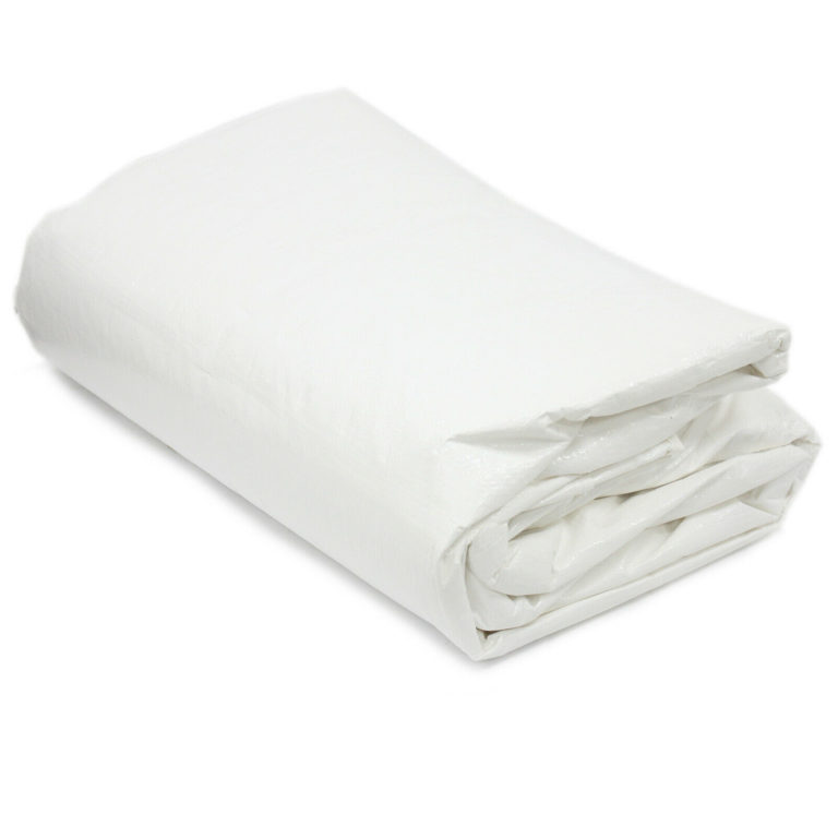 20 x 30 feet Roof Top Cover White Tarp for Replacement Outdoor Canopy ...