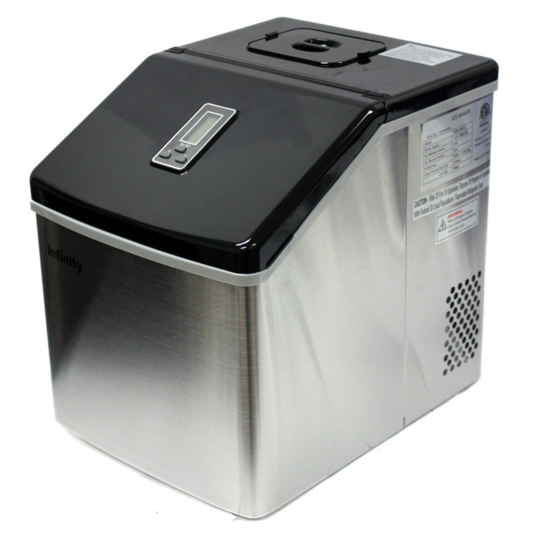 39 Lbs/Day Portable Table Top Ice Maker Making Machine Stainless Steel ...