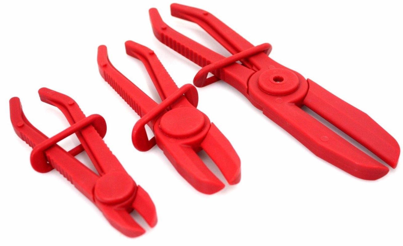 3Pcs Hose Clamp Plier Line Pipe Clamp Kit Set 4 Brake Radiators A/C ...