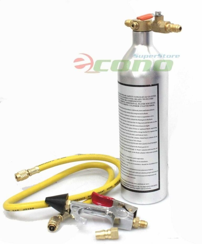 Aluminum Air Conditioner AC System Canister Flush Gun Kit R134 R12 R22 ...