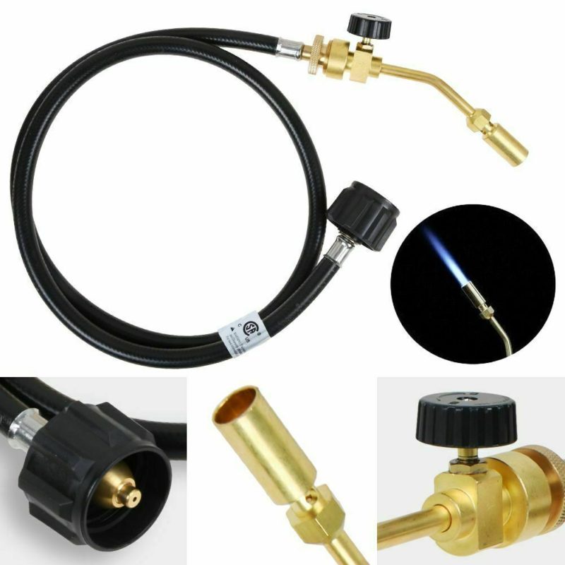 Mapp Propane Gas Tank Turbo Torch Hose Adapter Kit Brazing Soldering ...
