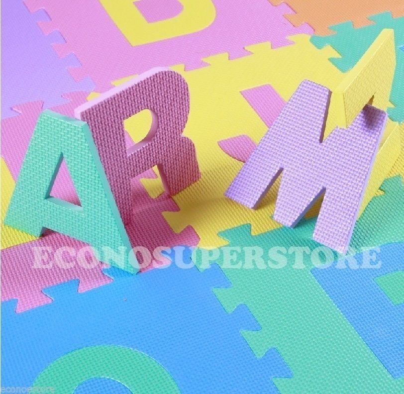 26pc Learning Alphabet Letter Puzzle Foam ABC Floor Mat Baby Safety