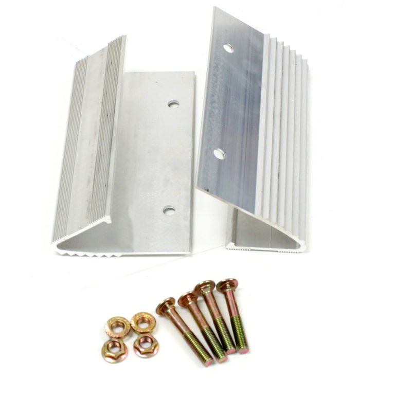 2pc 8" Aluminum Ramp BOTTOM Metal Plate Kit for Loading RV Trailer ...