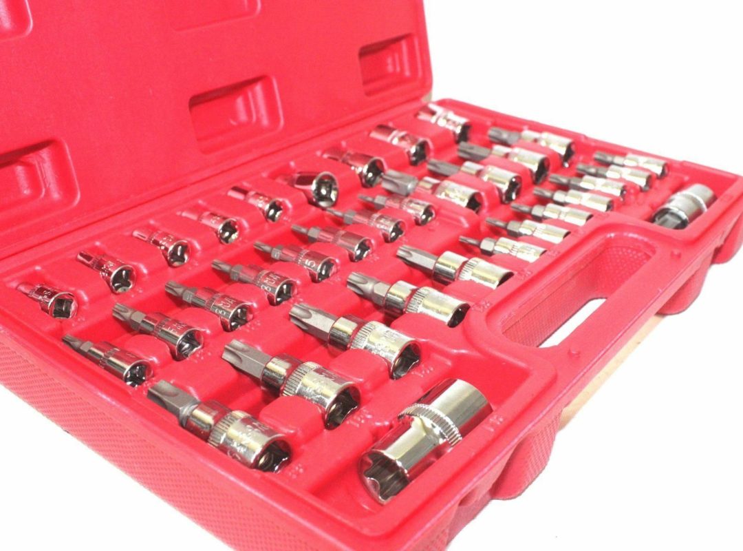 35 Pc External Star E-Socket Bits Female Male E-Torx Tamper proof ...