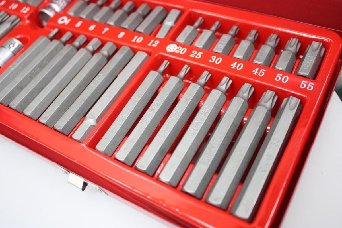 54 pcs Tamper Proof Star Hex Spline Drive Socket Star Bit Impact Bits ...