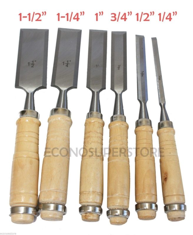 6pc Wood Lathe Chisel Set Skew Spear Turning Tools Woodworking Parting ...