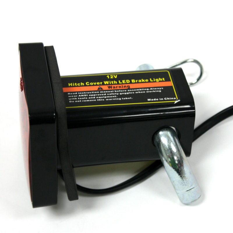 LED 2" Hitch Receiver Cover Brake Light Leds Tube Cover w/ Pin Trailer ...