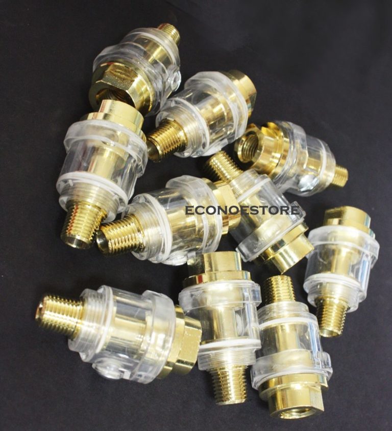 Lot of Ten Mini IN-LINE OILER LUBRICATOR Oil Solid Brass Air Line Oiler ...