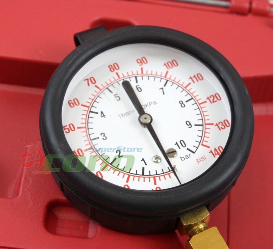 TU-112 FUEL INJECTION SYSTEM PRESSURE TESTING PORT GAUGE KIT MANOMETER ...
