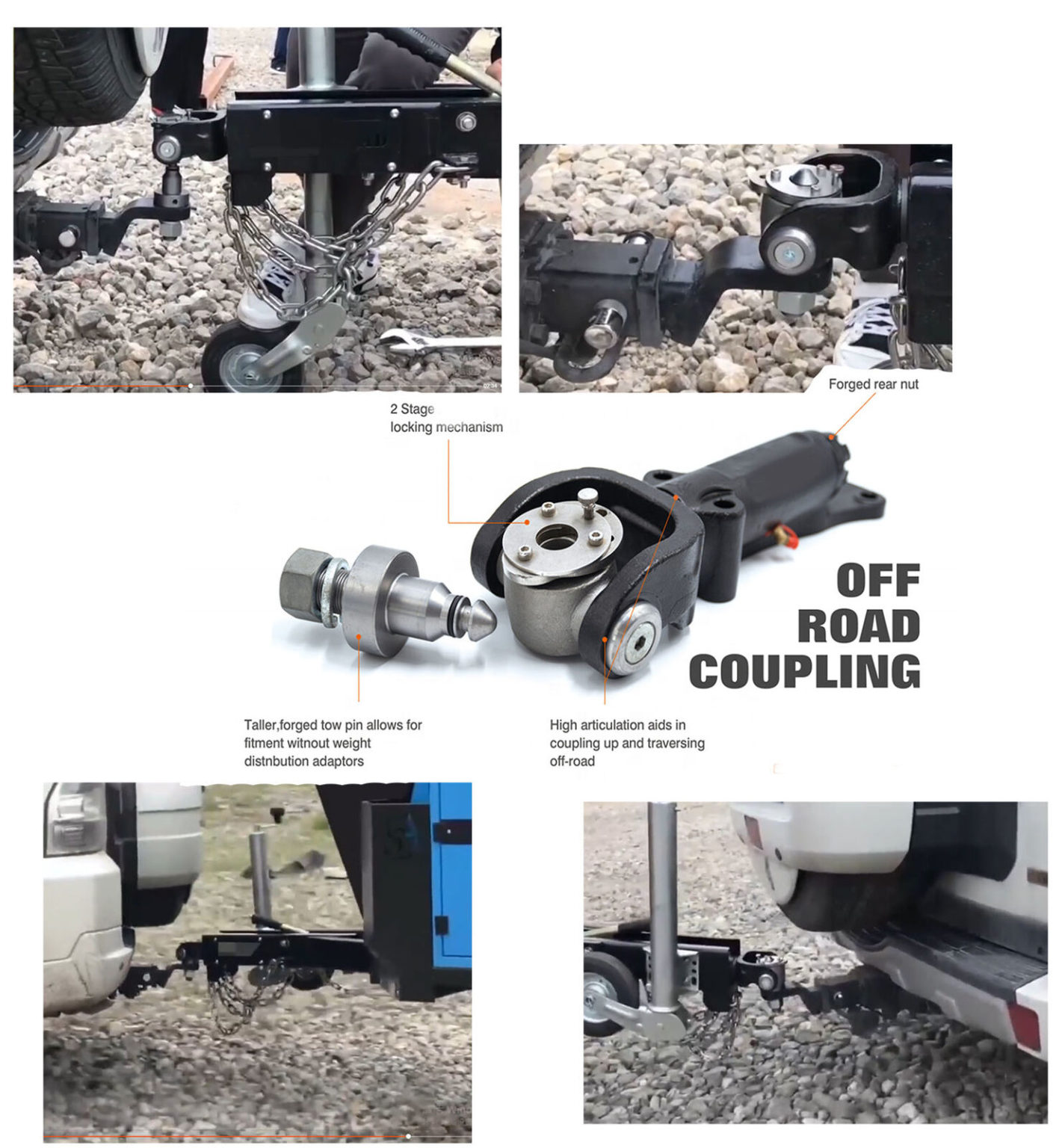 3.5 Ton Off Road Coupling Trailer Towing Swivel Coupling – EconoSuperStore