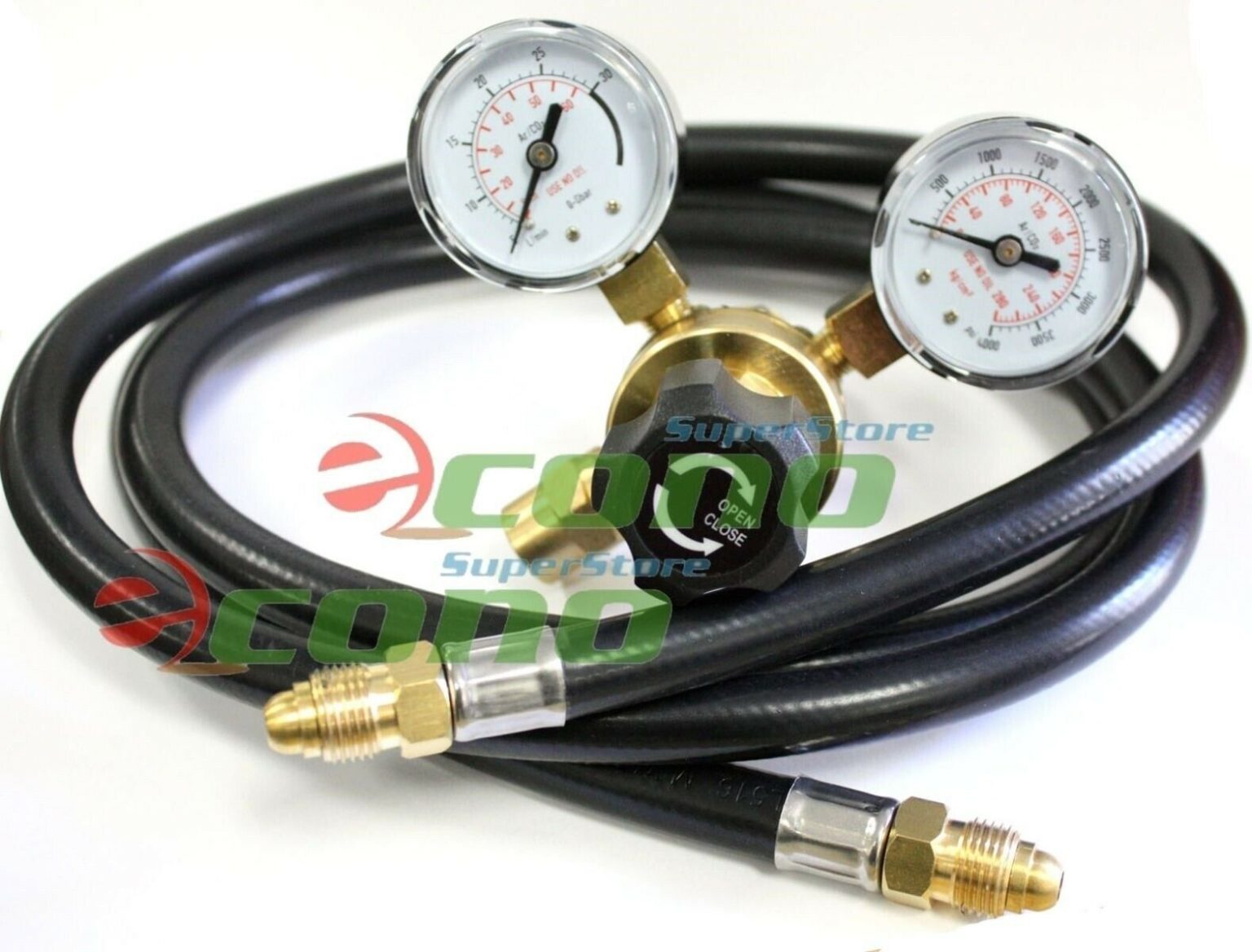 Argon CO2 Regulator Gauges & Hose for Miller Lincoln CGA580 Mig Tig ...