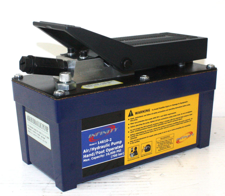 NEW 10000PSI Air Hydraulic Foot Operated Pump with 6FT Hose ...