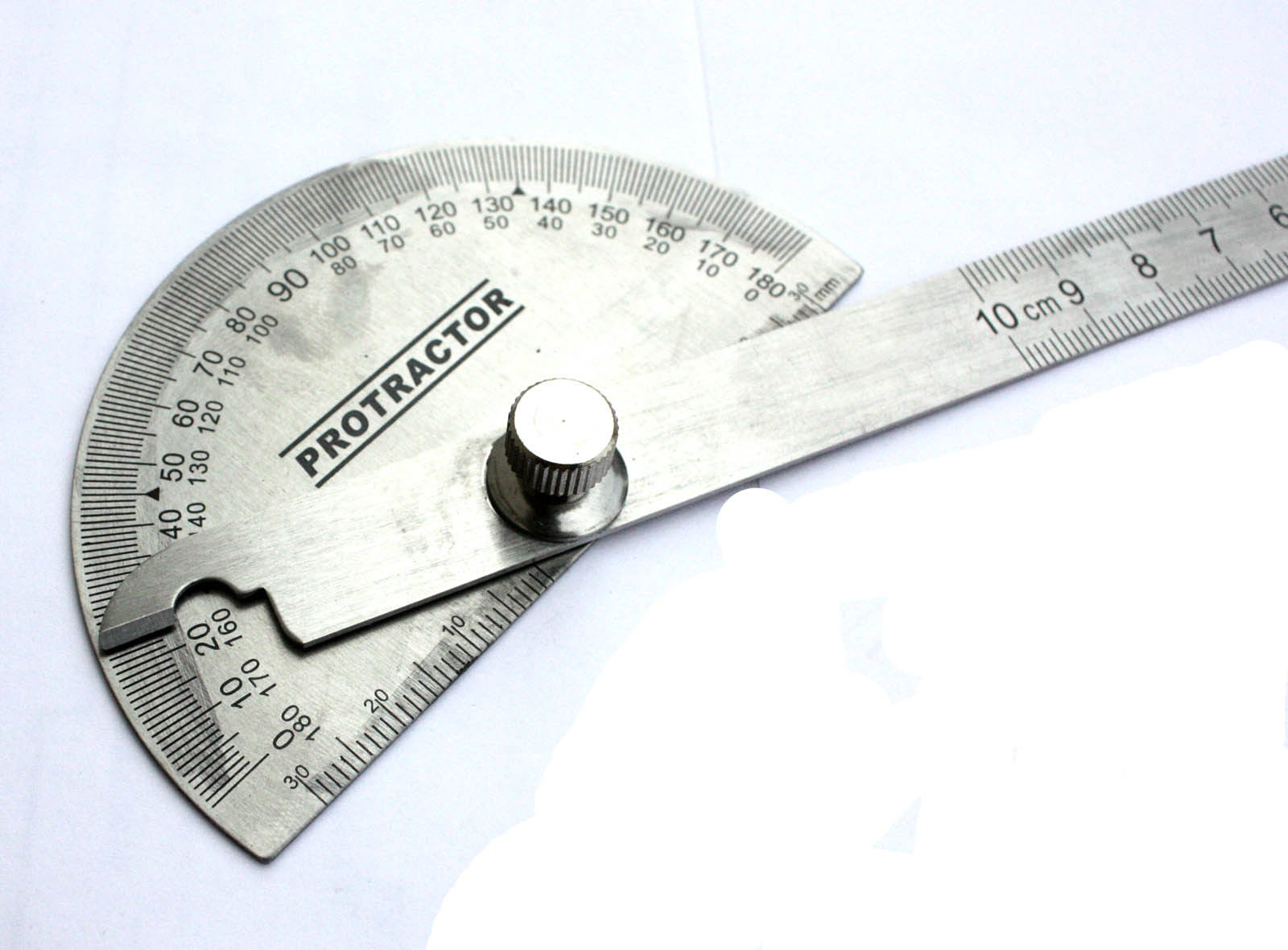 Rotary Protractor Measuring Angle Square Drawing Line Rule Gauge 