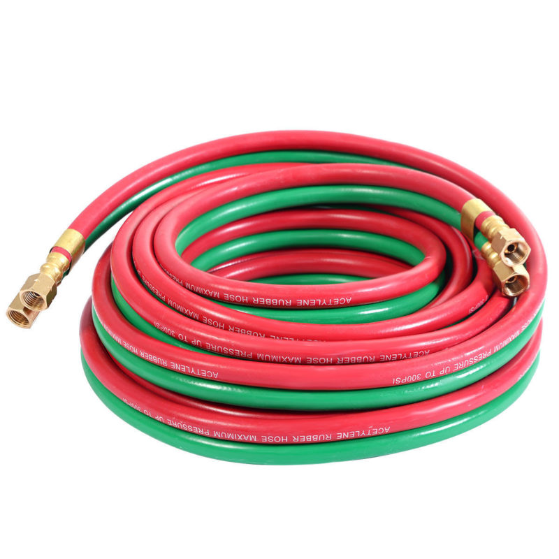 300psi 25ft 1/4" Twin Welding Torch Hose Oxygen Acetylene Oxy ...