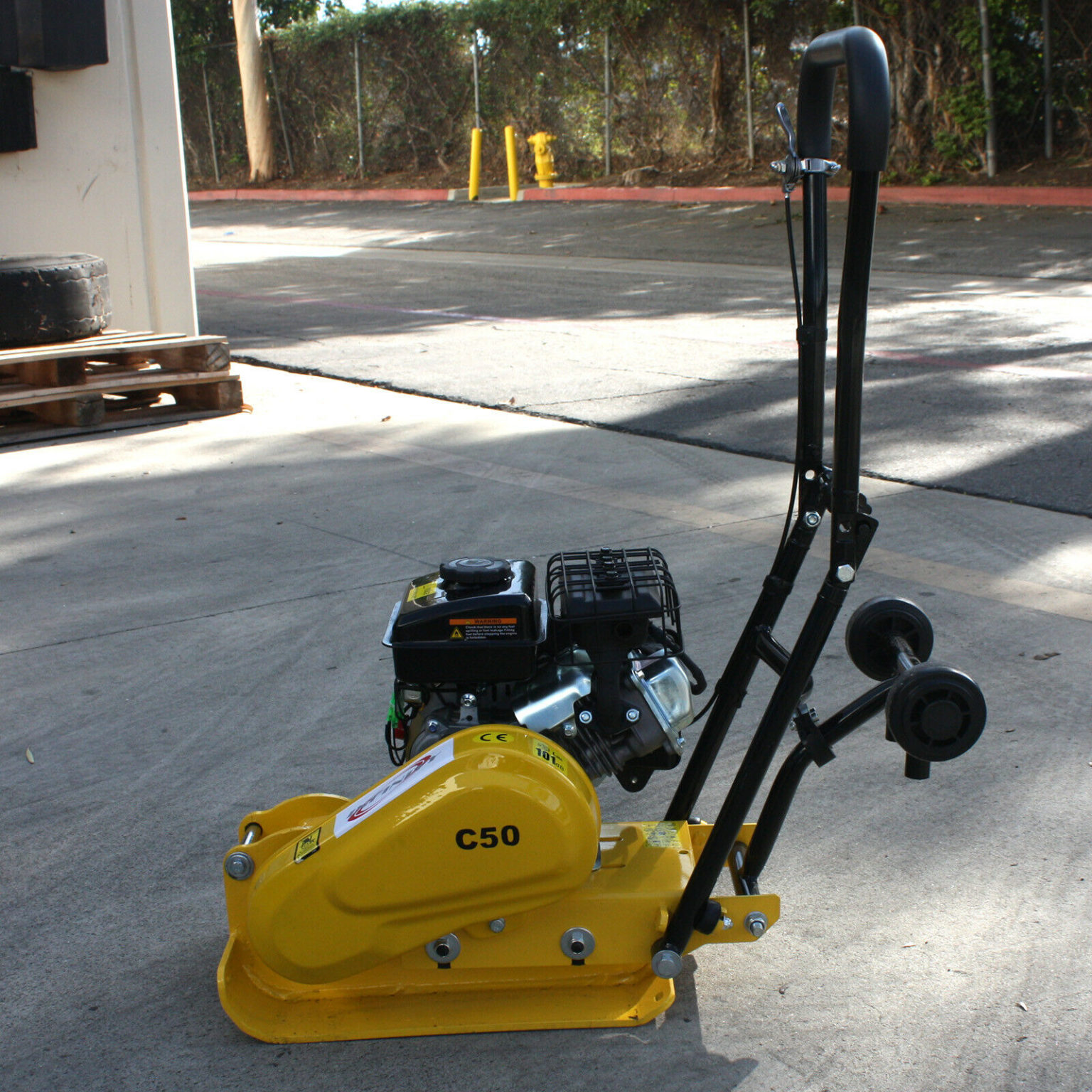 79cc 2000Lbs Gas Walk Behind Vibratory Plate Compactor Asphalt Soil ...