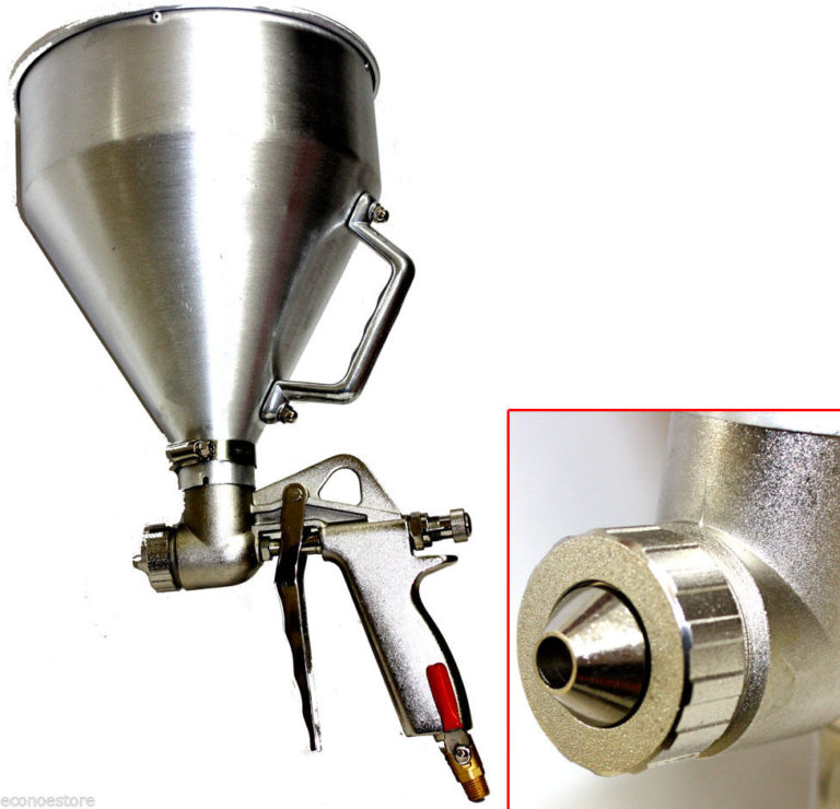 Aluminum Air Hopper Gun Dry Wall Texture Sprayer HD Popcorn Pistol Type ...