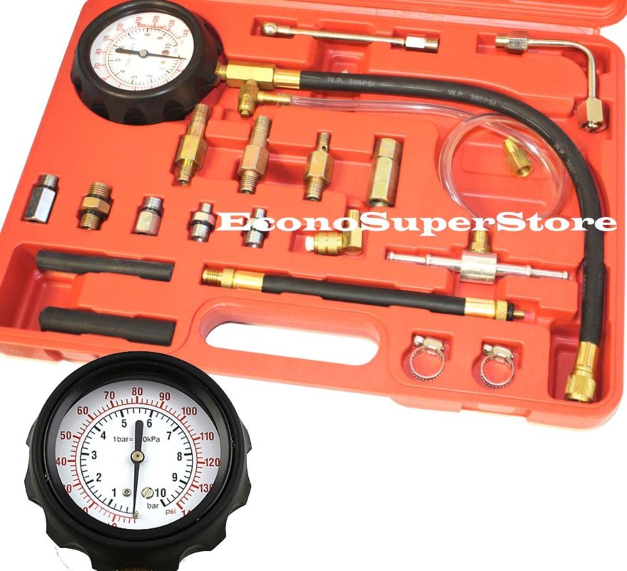 Fuel Pressure Meter Tester Oil Combustion Spraying Injection Gauge ...