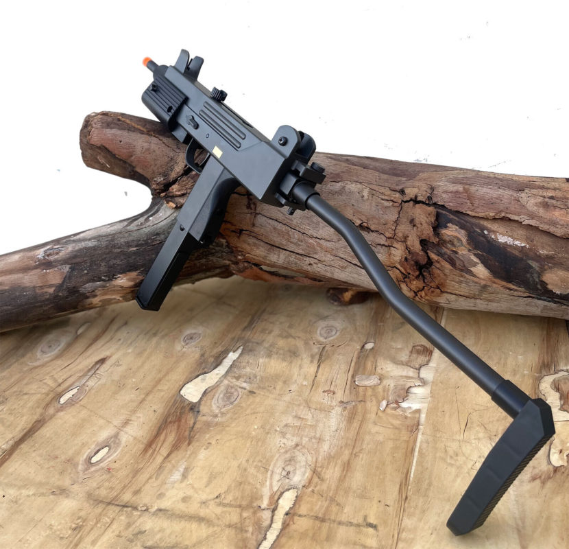 HFC Full Auto Type 77 Gas Blowback Airsoft Pistol SMG w/Folding Stock ...