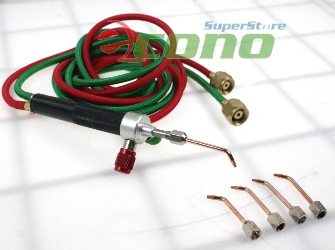 Handy Mirco Pinpoint Welding Soldering Hobby Weld Torch Kit w/ 5 tips ...