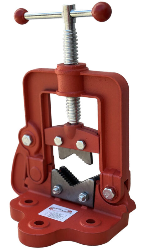 2" Threader Pipe Plumbing Vise for Fixing Pipes, Clamp-on Type Bench ...