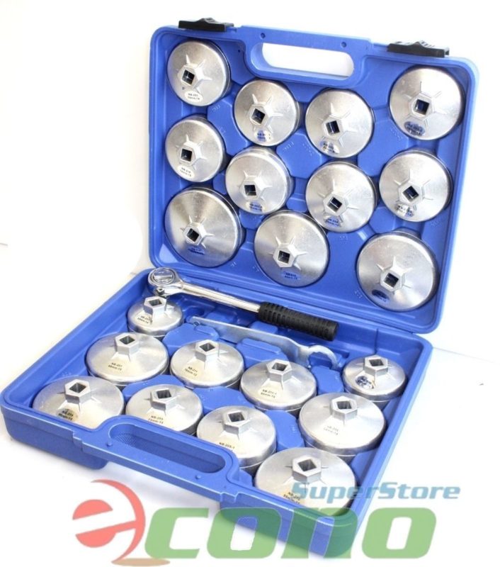 23pc Aluminum Alloy Cup Type Oil Filter Cap Wrench Socket Removal Set 1 ...