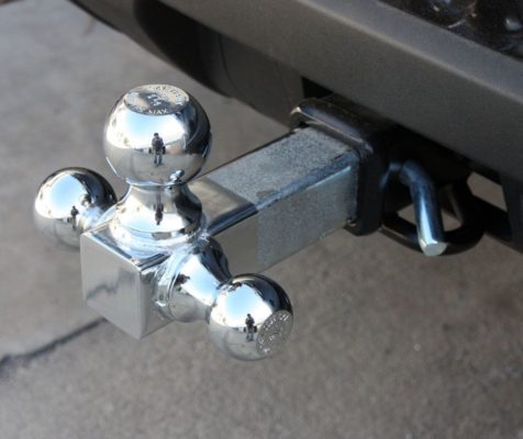 3 TRI Ball Chrome Trailer Tow Hitch Receiver 1-7/8" 2" 2-5/16" Hitch ...