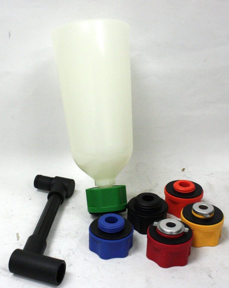 Fast Oil Funnel Filling Kit & 6 Adapters NO Spillage No Mess 4 Domestic ...