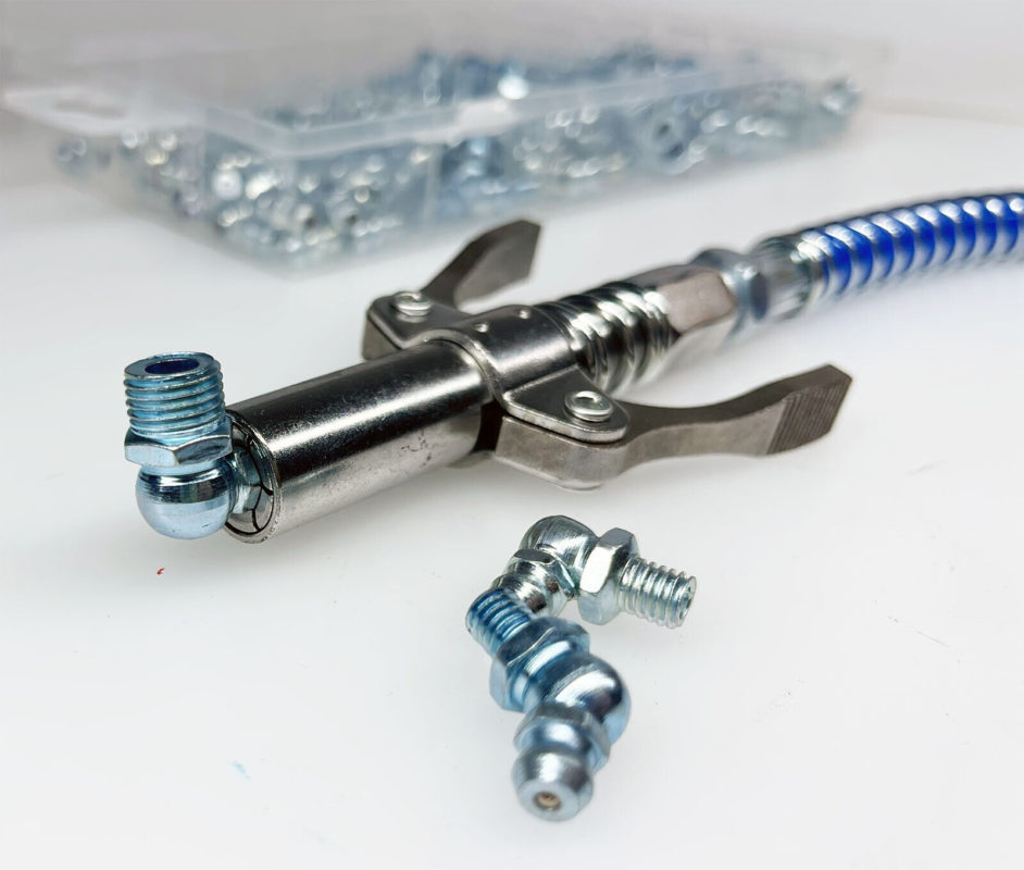 Pneumatic Grease Gun Coupler Quick Lock Release Zerk Fitting Coupling W ...