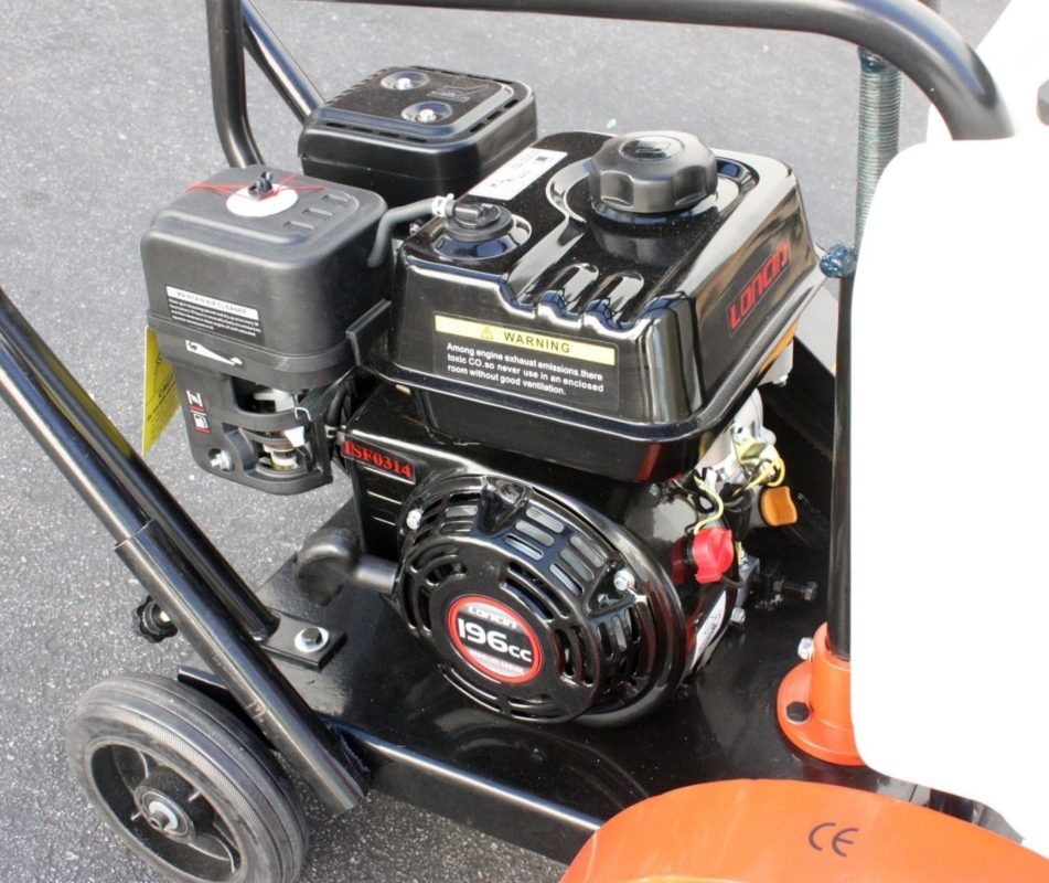 Walk Behind 14" Concrete Cut Off Saw 6.5HP 196CC Gas Engine W/ Blade ...