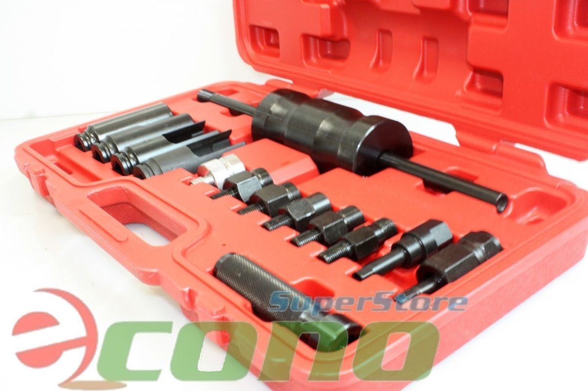 14Pcs Diesel Injector Extractor Remove & Common Rail Adaptor Puller ...