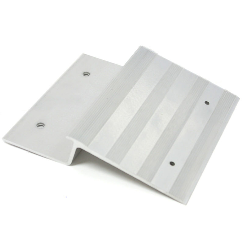 2 pc 8" Aluminum Ramp Top Metal Plate Kit for Loading RV Trailer Truck ...