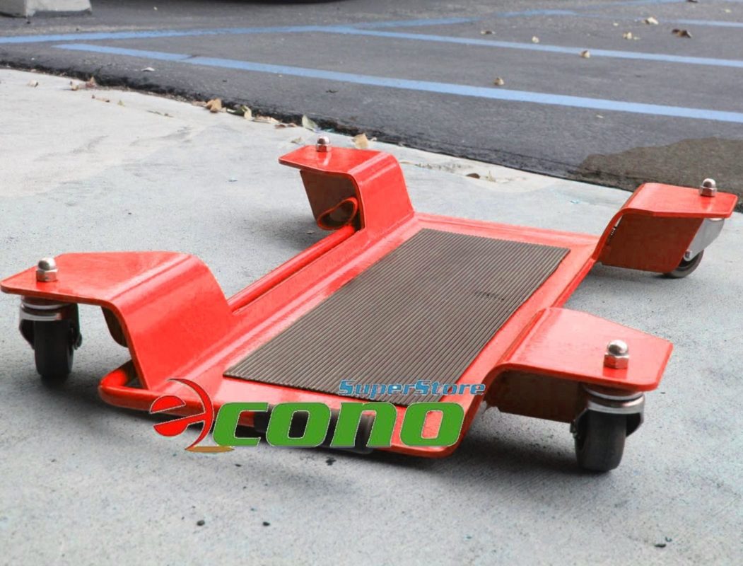 Motorcycle ATV 500lbs Dolly Park & Move Center Stand W/ 4x Swivel ...