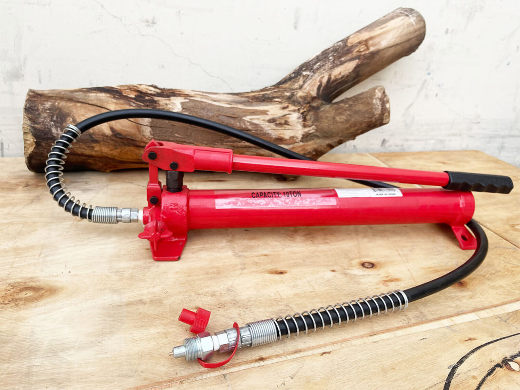 Porta Power Hydraulic Manual Pump w/ 57" Hose for Body Frame Repair Kit ...