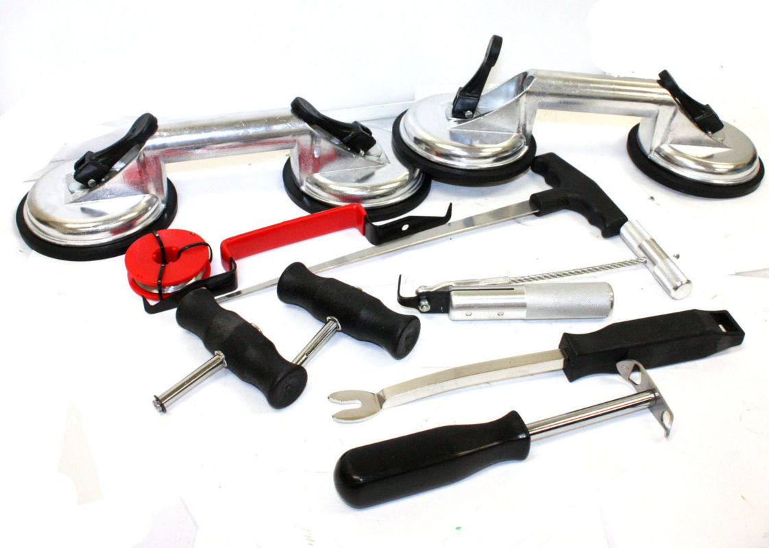 10pc Windshield Removal Install Tool Kit Wind Glass Remover w/Hand ...