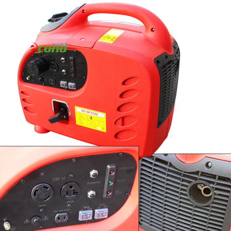 3000W Digital Inverter Gas Generator w/ CARB for Tailgating Emergency ...